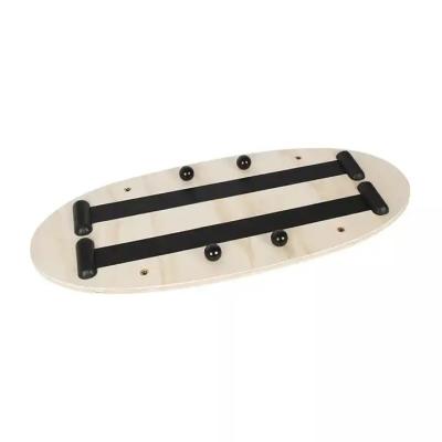 China Custom Pattern Fitness Wooden Training 29 Inch Wobble Balance Board Wood Roller zu verkaufen