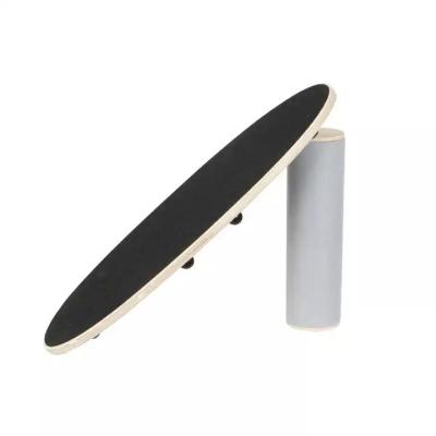China Custom Pattern Fitness Wooden Training 29 Inch Wobble Balance Board Wood Roller zu verkaufen