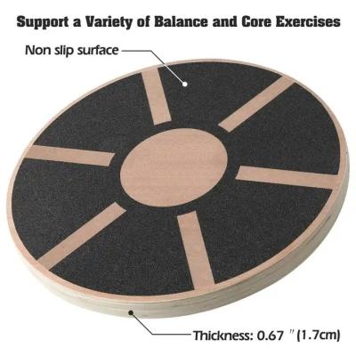 中国 Fitness Curvy Baby Children Wooden Wobble Balance Board 販売のため