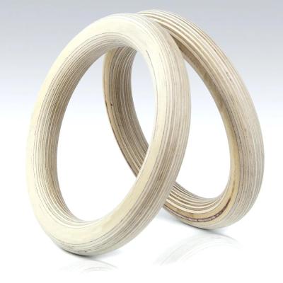 中国 Body Workout Exercise adjustable strap wooden gym ring Gymnastics Rings 販売のため