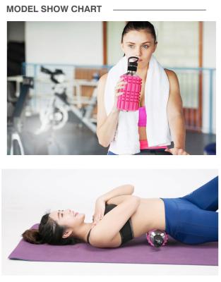 中国 Fashion Multi-function drinking sports water roller bottle foam roller water bottle 販売のため