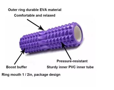中国 Massage Zones PVC EVA High Density Portable Highly Durable Yoga Daily Exercises Foam Roller 販売のため