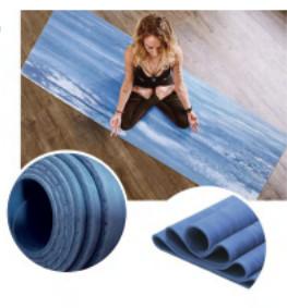 中国 Premium Quality 100% Natural Rubber Eco-friendly Wholesale Organic Yoga Mat 販売のため