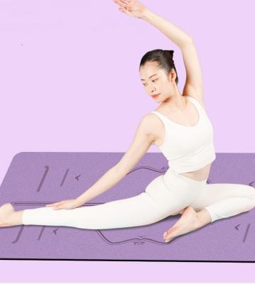 China Outdoor Eco Friendly China Supplier Antislip Pattern Pro Natrual Rubber PU Yoga Mat for sale