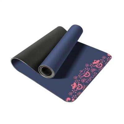中国 anti slip eco friendly factory in Ningbo self rolling 3 mm suede yoga mats outdoor 販売のため