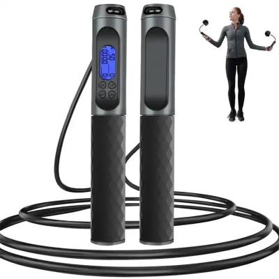 中国 Fitness equipment Weighted Speed Skipping Rope Digital Smart Cordless Jump Rope with Counter 販売のため