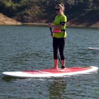 China wholesale customized logo solid durable plastic all skill levels mioe grip hardshell stand up paddle sup board for sale