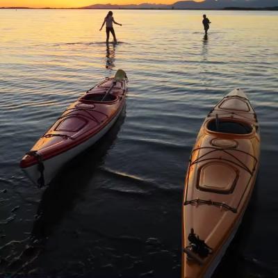 中国 New Design OEM/ODM 14' GT ABS Thermoformed Light Weight Ocean Touring One Person Sit In Kayak canoe with skeg 販売のため