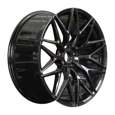 중국 18 inches black Brown polish 5 * 112 aluminum alloy forged car wheels 판매용
