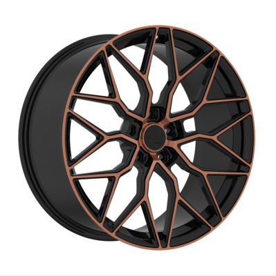중국 18 inches black Brown polish 5 * 112 aluminum alloy forged car wheels 판매용