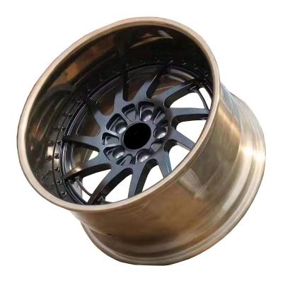 China Two pieces custom deep rims for car 18 19 20 21 22 inch alloy wheels forged car wheels for sale