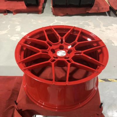 中国 18'' 19'' 20'' 21'' 22 InchRed Colour polished  Monoblock Forged Alloy Wheels Rims For Luxury Car 販売のため