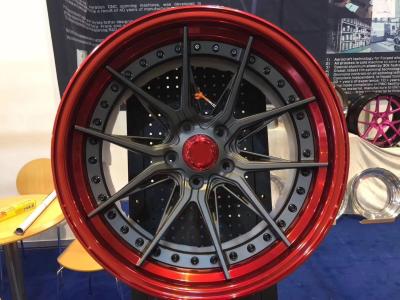 中国 Deep concave polishing 3PC forged car Rims 22 inch alloy wheels 5x127 wheels 販売のため