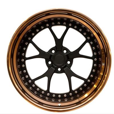 中国 customization deep dish brushed red 18 19 20 2122 Inch 3 piece wheels forged alloy wheels for ferrari Dino 365 GTB 販売のため