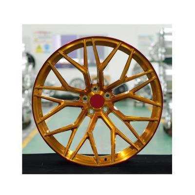 中国 VIRSRONWHEELE 22inch staggered brushed bronze custom forged wheels 販売のため