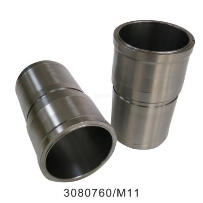 Cina Cummins L10 M11 Spare Parts Engine Cylinder Liner 3080760 3803703 Sleeve Liners in vendita