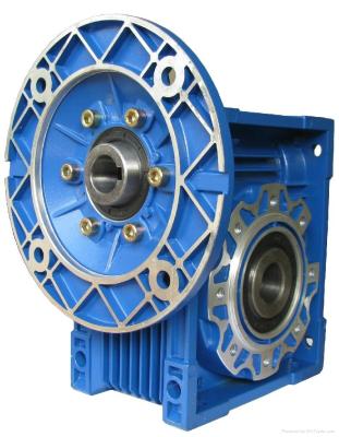 China aluminium samll blue worm gear reducer made in hangzhou for sale
