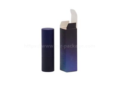 China Aluminum Lipstick Tube 3.5g Cylinder Magnetic Container With Paper Package for sale