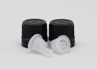 China Ribbed Plastic Tamper Evident Cap 18mm With Insert For Essential Oil Bottle for sale