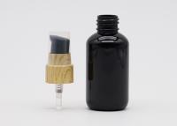 China Solid Black 30ml Refillable Plastic Spray Bottles Pet Plastic Bottles Round Shoulder for sale