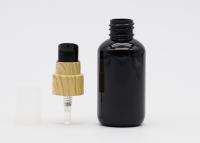 China Solid Black 30ml Refillable Plastic Spray Bottles Pet Plastic Bottles Round Shoulder for sale