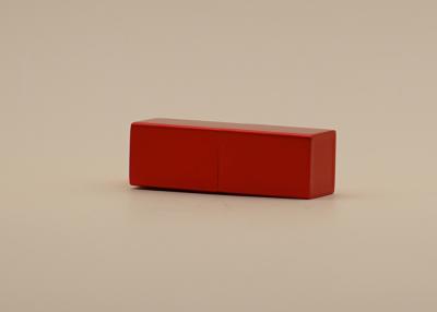 China Frosted Matt Red Empty Lipstick Bottles Square Shape For Personal Care for sale