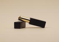 China Square Shape Empty Black Lipstick Tubes High Reliability For Cosmetic Packing for sale