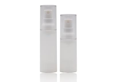China Spring Outside Snap On Frosted Airless Bottle With White Color Spray Pump for sale