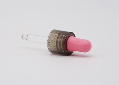 Cina Contagoccia di plastica della chiusura di Brown del contagoccia trasparente dell'olio essenziale con il capezzolo rosa in vendita