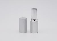China Cosmetic Matte Silver Square Empty Lip Balm Containers for sale