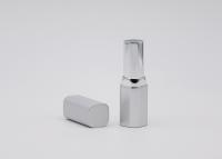 China Cosmetic Matte Silver Square Empty Lip Balm Containers for sale
