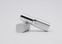 China Cosmetic Matte Silver Square Empty Lip Balm Containers for sale