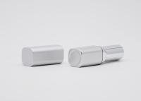 China Cosmetic Matte Silver Square Empty Lip Balm Containers for sale