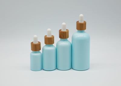 China Leeg Kosmetisch het Bamboedruppelbuisje GLB van 100ml Mini Dropper Bottles With White Te koop