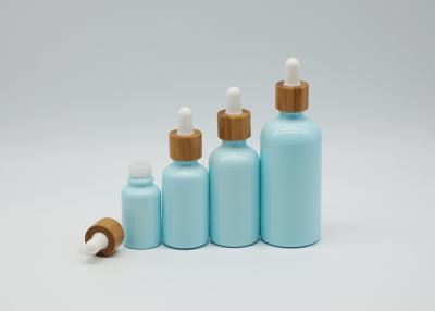 China Leeg Kosmetisch het Bamboedruppelbuisje GLB van 100ml Mini Dropper Bottles With White Te koop