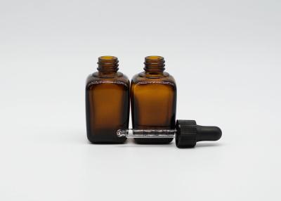 China Amber Clear Essential Oil Customized 15ml Glass Dropper Bottles for sale