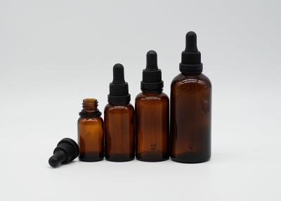 China Amber Clear Essential Oil Customized 15ml Glass Dropper Bottles for sale