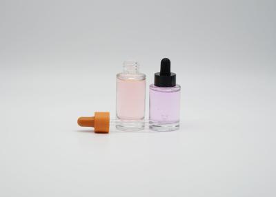 China 50ml 30ml Glass Dropper Bottle Essential Oil Clear Glass Dropper Bottles for sale