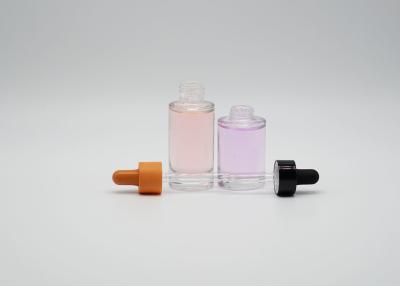 China 50ml 30ml Glass Dropper Bottle Essential Oil Clear Glass Dropper Bottles for sale