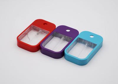 Cina bottiglie di plastica riutilizzabili del tester di fragranza della carta di credito di viaggio 25ml in vendita