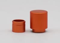 China Anodized Crimpless  Orange Perfume Dispenser Pump Spray Cap for sale