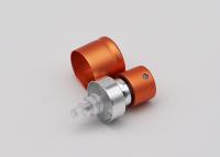 China Anodized Crimpless  Orange Perfume Dispenser Pump Spray Cap for sale