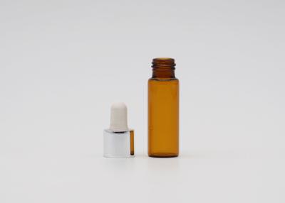 China 2ml Mini Amber Glass Tincture  Essential Oil Dropper Bottle for sale