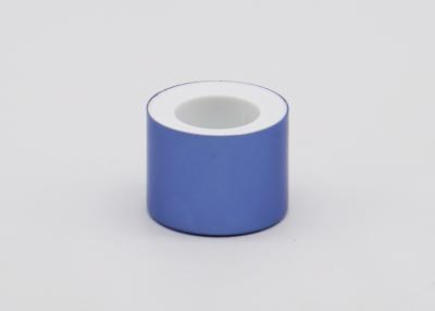 China 28mm Empty Bottle Violet Color Aluminum Plastic  Screw Push Pull Cap Closure for sale