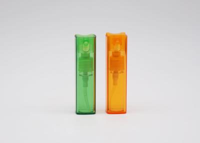 Cina Bottiglia di plastica dell'atomizzatore del profumo di viaggio 10ml del quadrato arancio verde in vendita