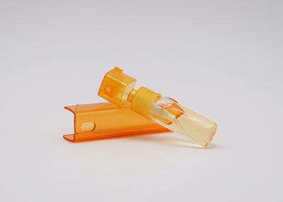 Cina Bottiglia di plastica dell'atomizzatore del profumo di viaggio 10ml del quadrato arancio verde in vendita