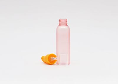 China 30ml Frosted Hot Pink Cosmetic Spray Bottle With Flat Shoulder for sale