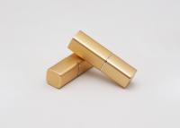China Matte Gold Empty Lip Scrub Containers , Custom Lip Balm Tubes for sale