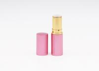 China Threaded Pink Aluminum Bulk Packaging Empty Lipstick Tube for sale