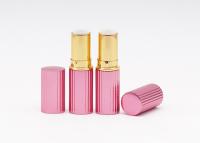 China Threaded Pink Aluminum Bulk Packaging Empty Lipstick Tube for sale